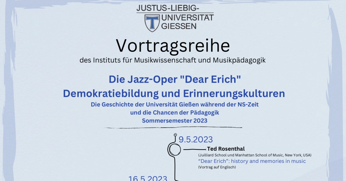 Die Jazz-Oper ′Dear Erich′, Demokratiebildung und Erinnerungskulturen ...